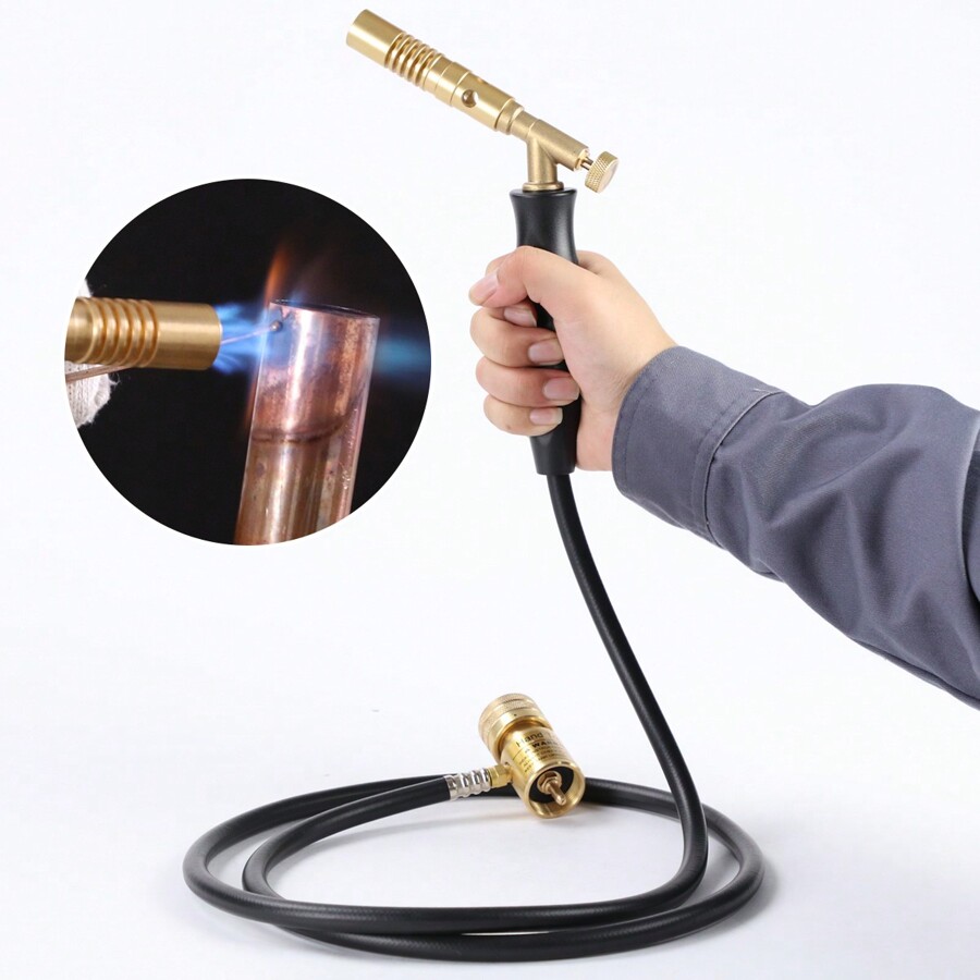 Big Brass Propane Torch Head With 60in Hose, High Intensity Torch Head ...
