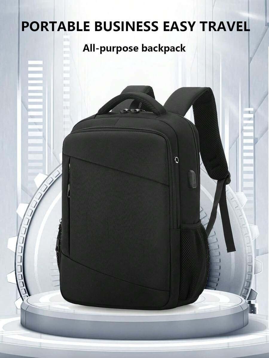 Business Laptop Backpack, 15.6 Inch Travel Laptop Bag Rucksack With USB ...