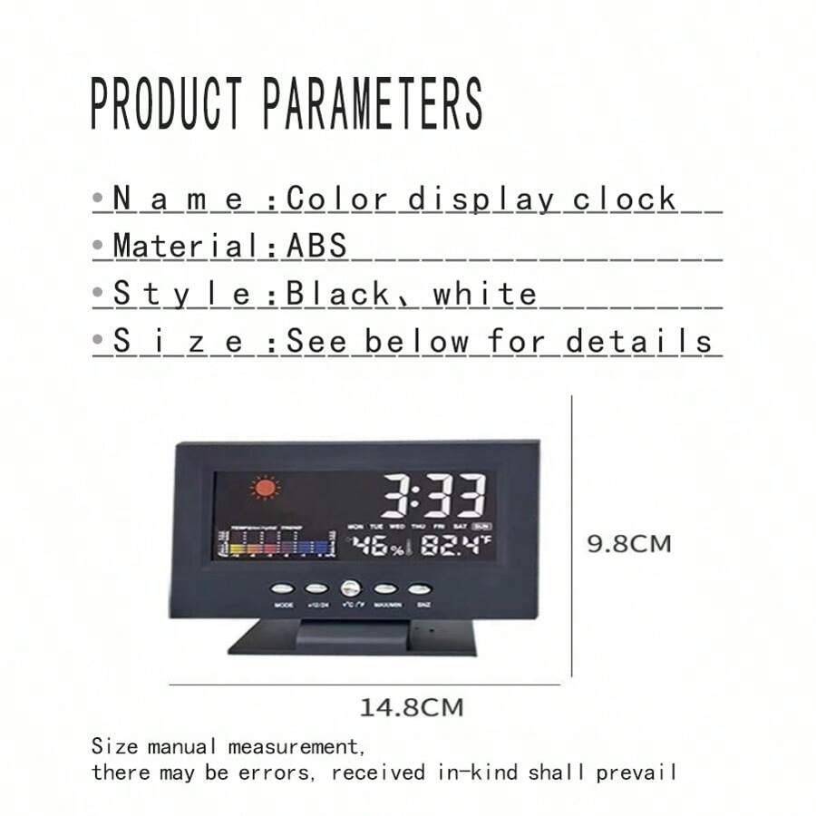 Multi-Function Large Screen Digital LED Luminous Color Screen Voice ...