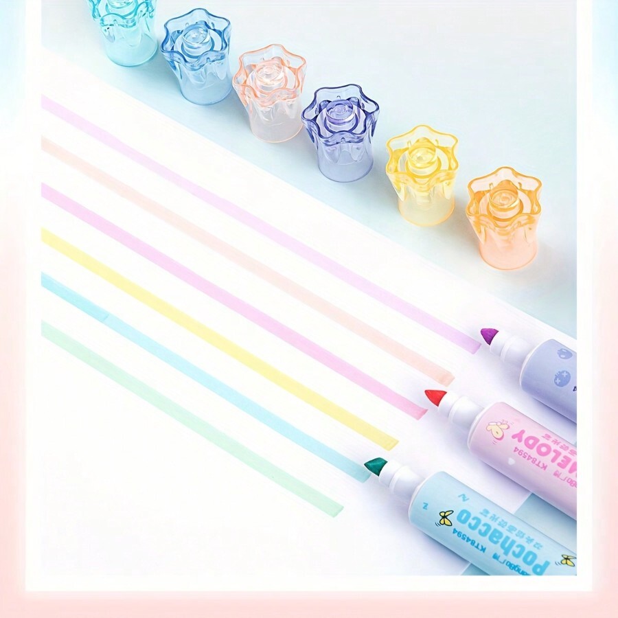 1 Box Of Double-Ended Fluorescent Markers - Vibrant HANGYODON And ...