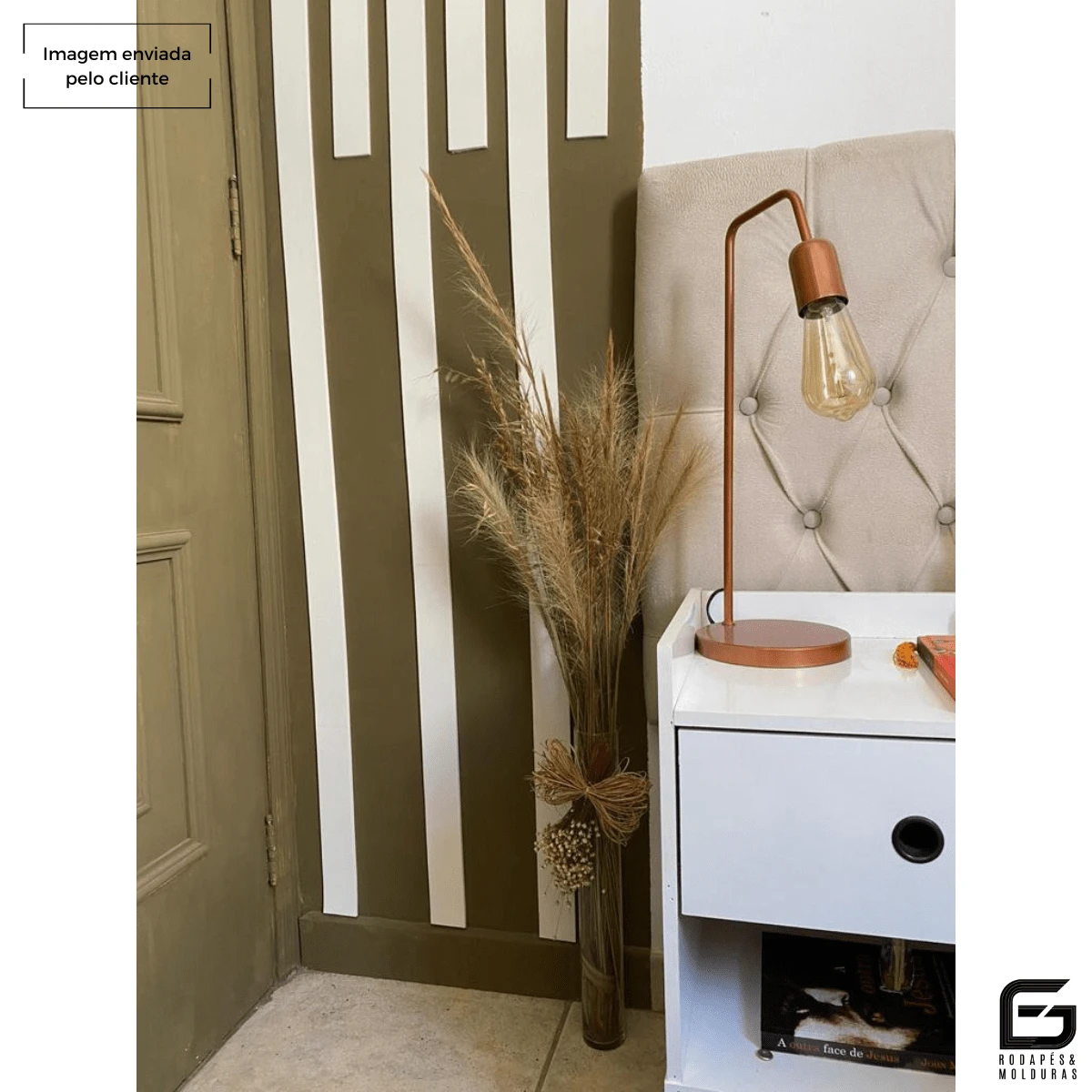 Boiserie Frame Skirting Board Slatted Panel Eva Self-Adhesive Smooth ...