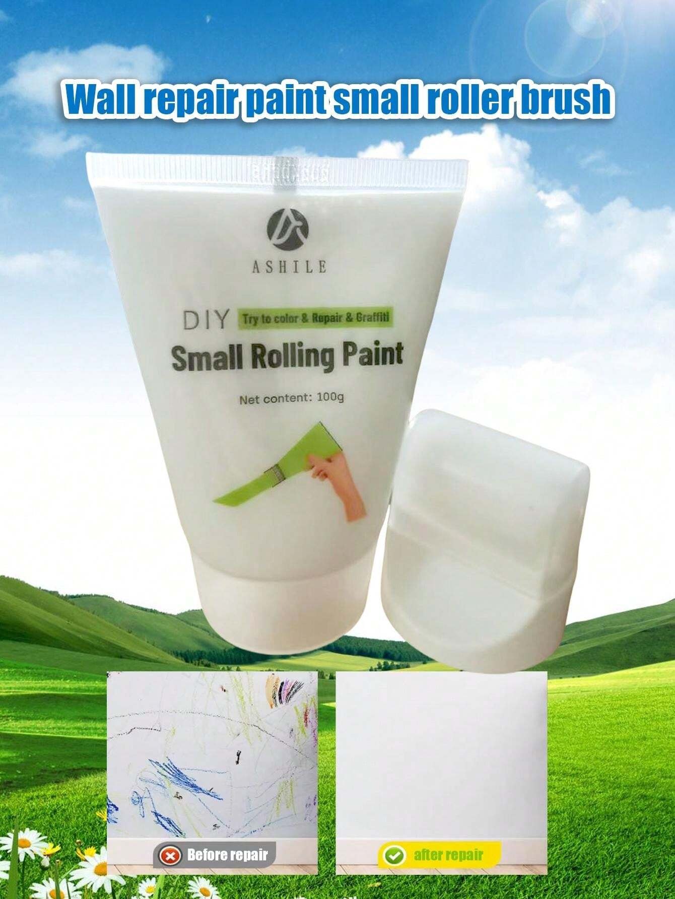 Mini Paint Roller, For Wall Repair And Renovation, Covers Graffiti ...