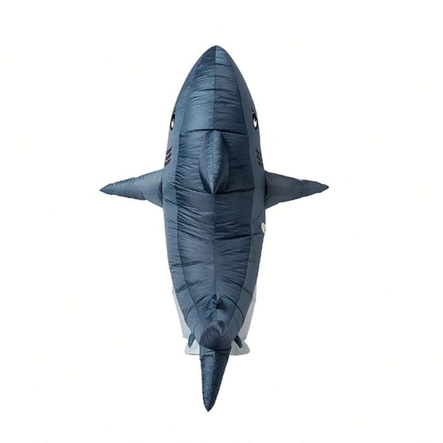 SYNCFUN Inflatable Costume Full Body Realistic Gray Shark Air Blow-Up ...