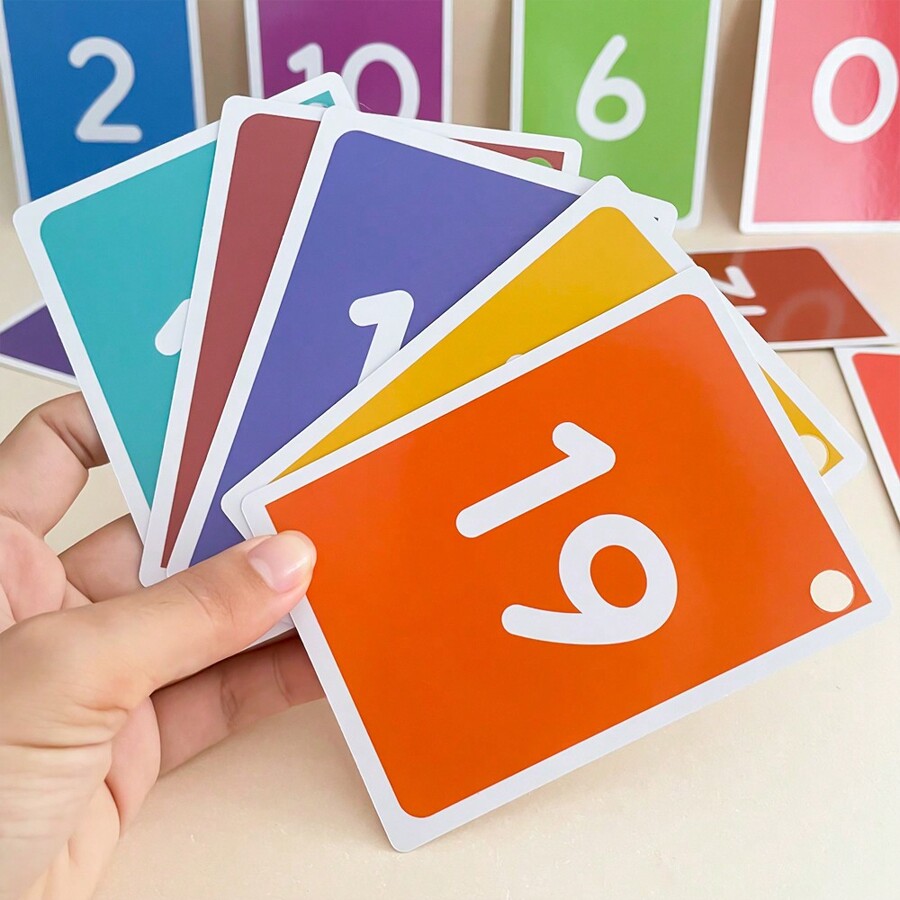 50PCS Educational Math Flash Cards Set 0-25 Cognitive Numbers Cards For ...