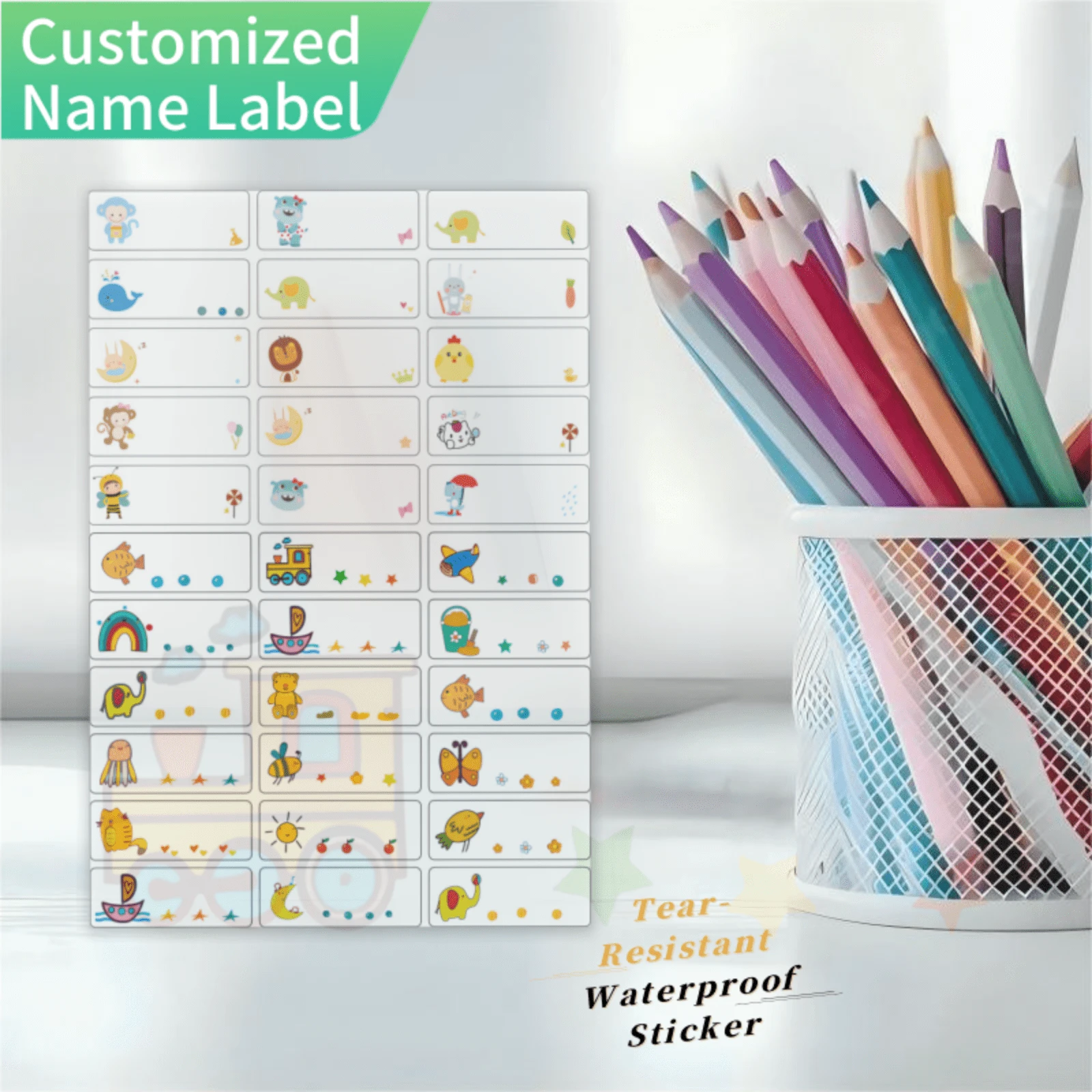 Custom Waterproof Name Labels, Personalized Durable Stickers That Are ...