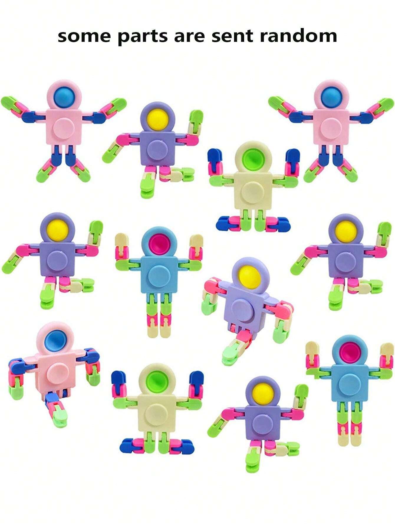 Random Astronaut Chain Gyro Mecha Toy, Transformable Rotating Robot ...