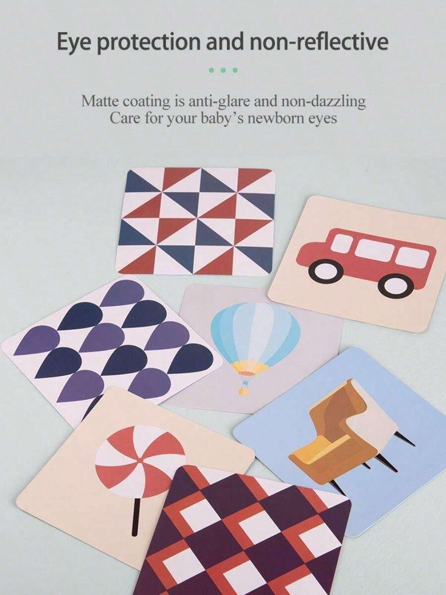 16pcs High-Contrast Baby Flashcards, Double-Sided Early Learning ...