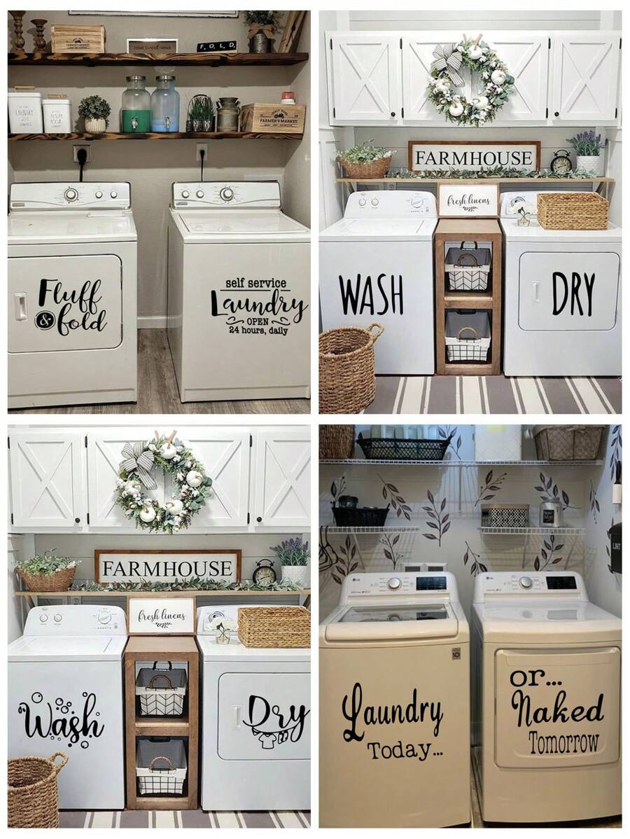 1 Piece, Laundry Room Decoration Self-Service Laundry Fluff And Folding ...