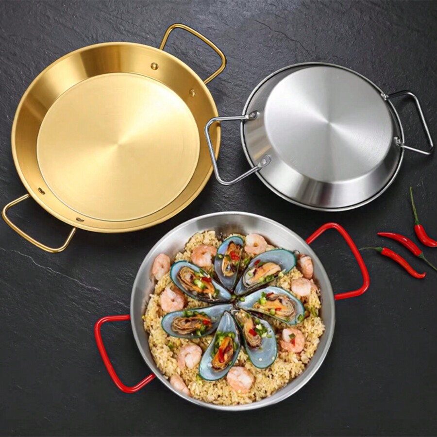 Spanish Paella Pan, Multi-Use Serving Platters, Appetizer Plates, Fried ...