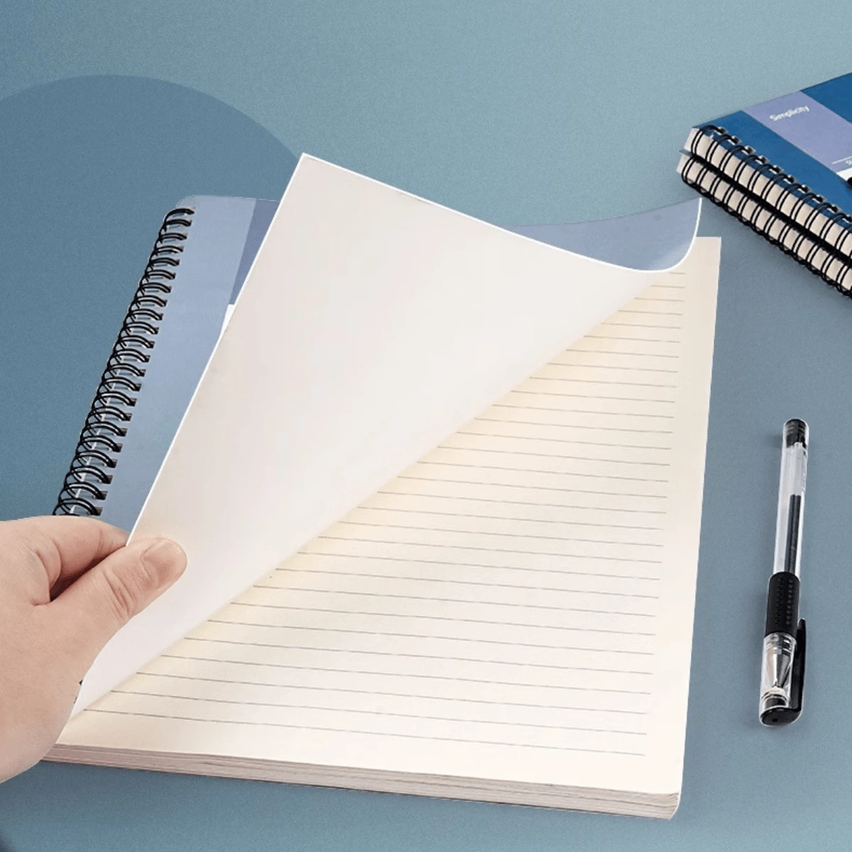 4 Libretas De Espiral De Raya Simple Horizontal A5 De 40 y 80 hojas ...