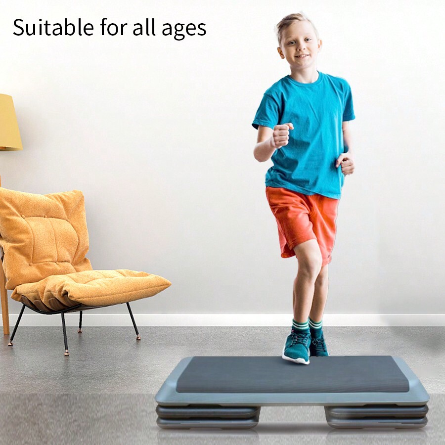 Adjustable Aerobic Stepper Workout Step With 4 Risers Fitness ...