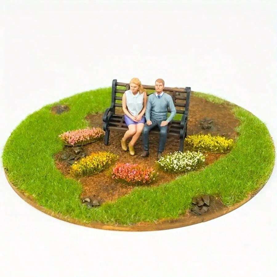 14PCS Miniature Grass Flower Static Scale Model Materials For HO N ...