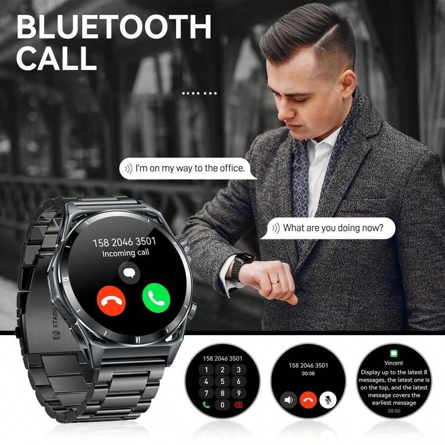 EIGIIS Smartwatch da uomo 2024 HOT con display AMOLED HD da 1,43 ...