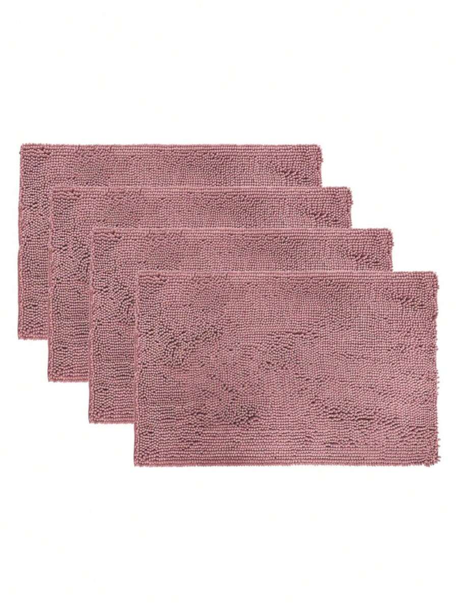 Kit Of 4 Bathroom Rugs 40x60 Non-Slip Soft Ball | SHEIN UK