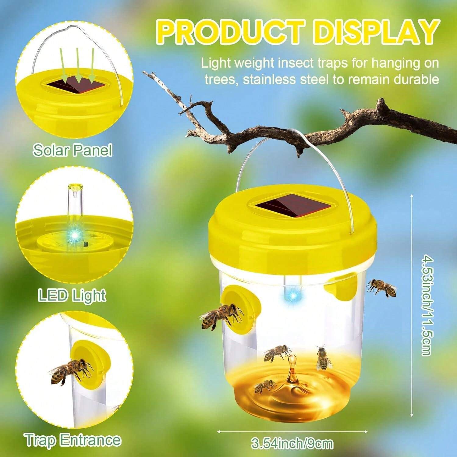 Trampas para avispas para colgar en exteriores, trampas para abejas ...