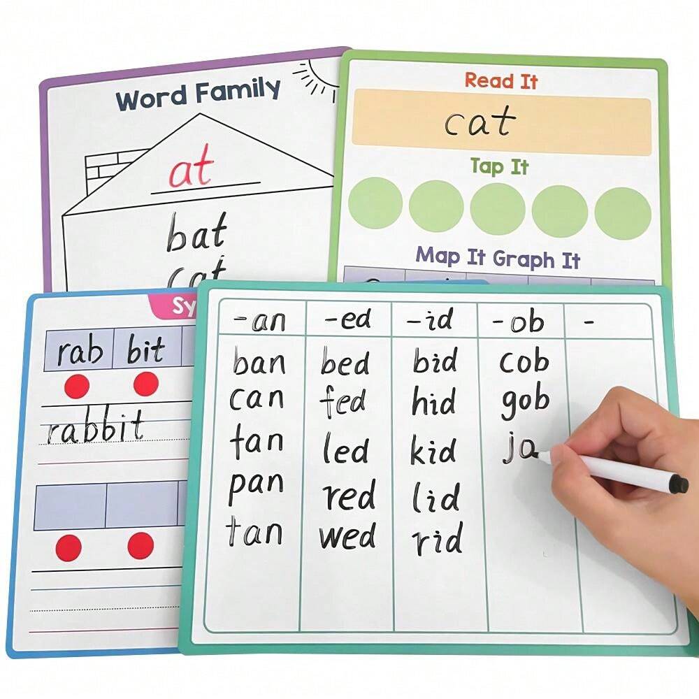 Pizarra borrable en seco para el aprendizaje de fonética para niños ...