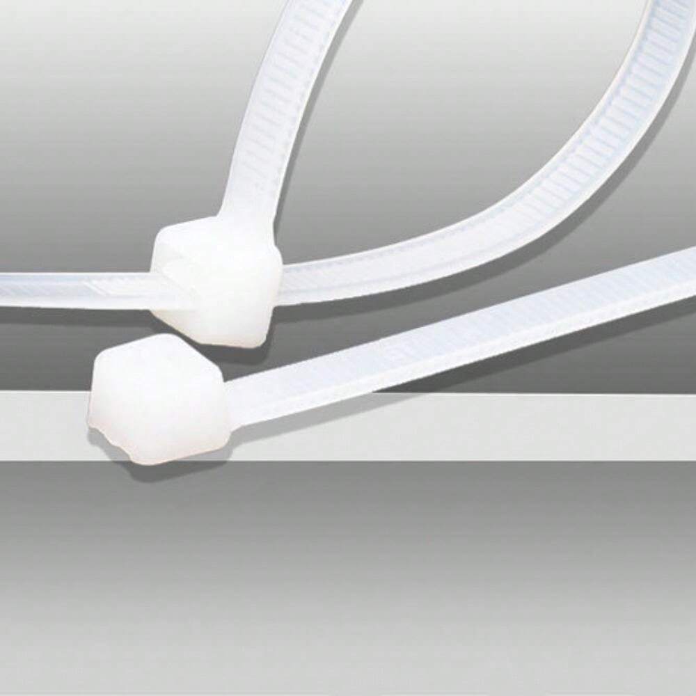 1000 Pack Nylon Cable Ties, 8 Inch Self-Locking Zip Ties, White Plastic ...