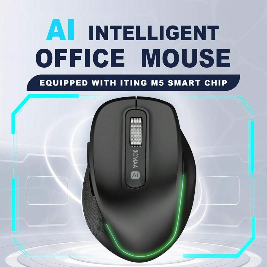 Rechargeable Wireless Silent AI Mouse 2.4G Dual Modes Wireless AI Smart ...