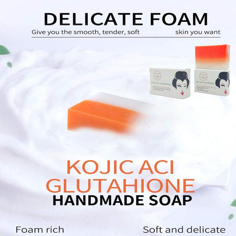 100g Handmade Glycerin & Lactic Acid Soap For Skin Brightening, Pore ...