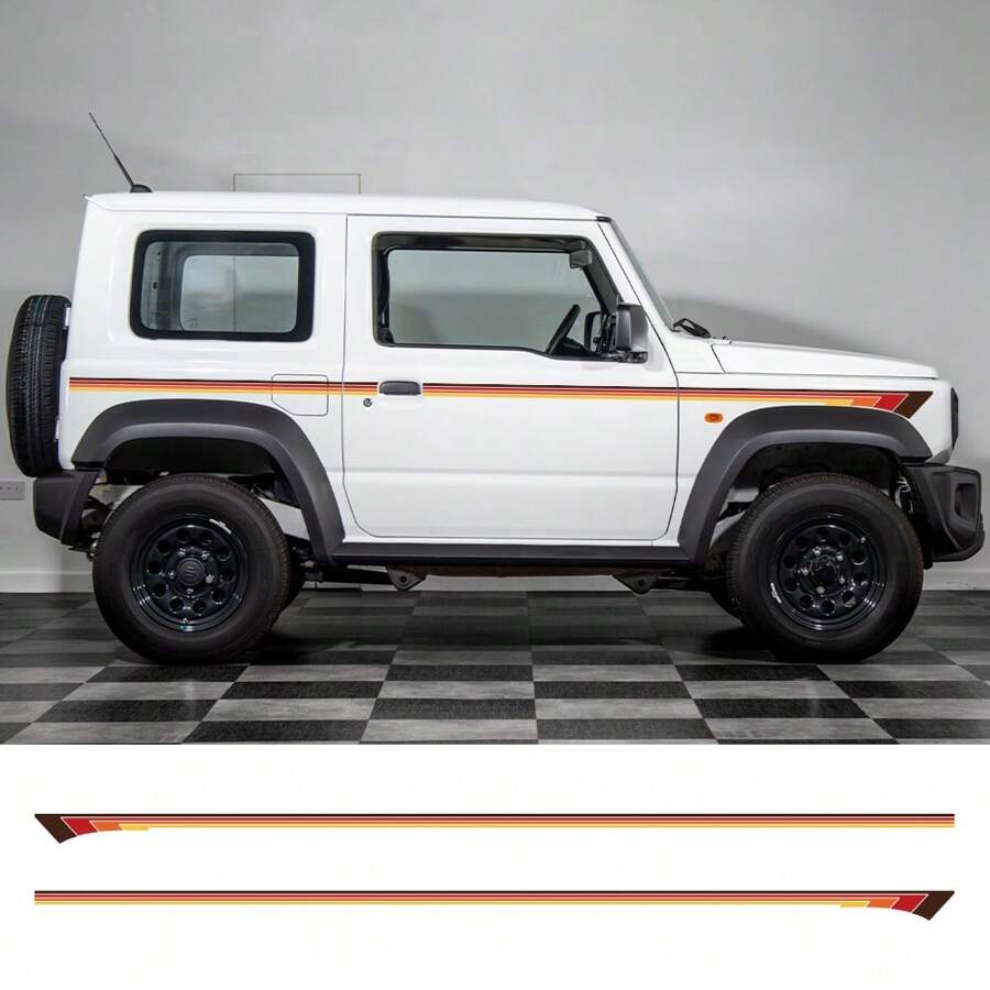 For SUZUKI JIMNY JB64W JB74W Car Door Side Stickers Auto Boby Stripe ...