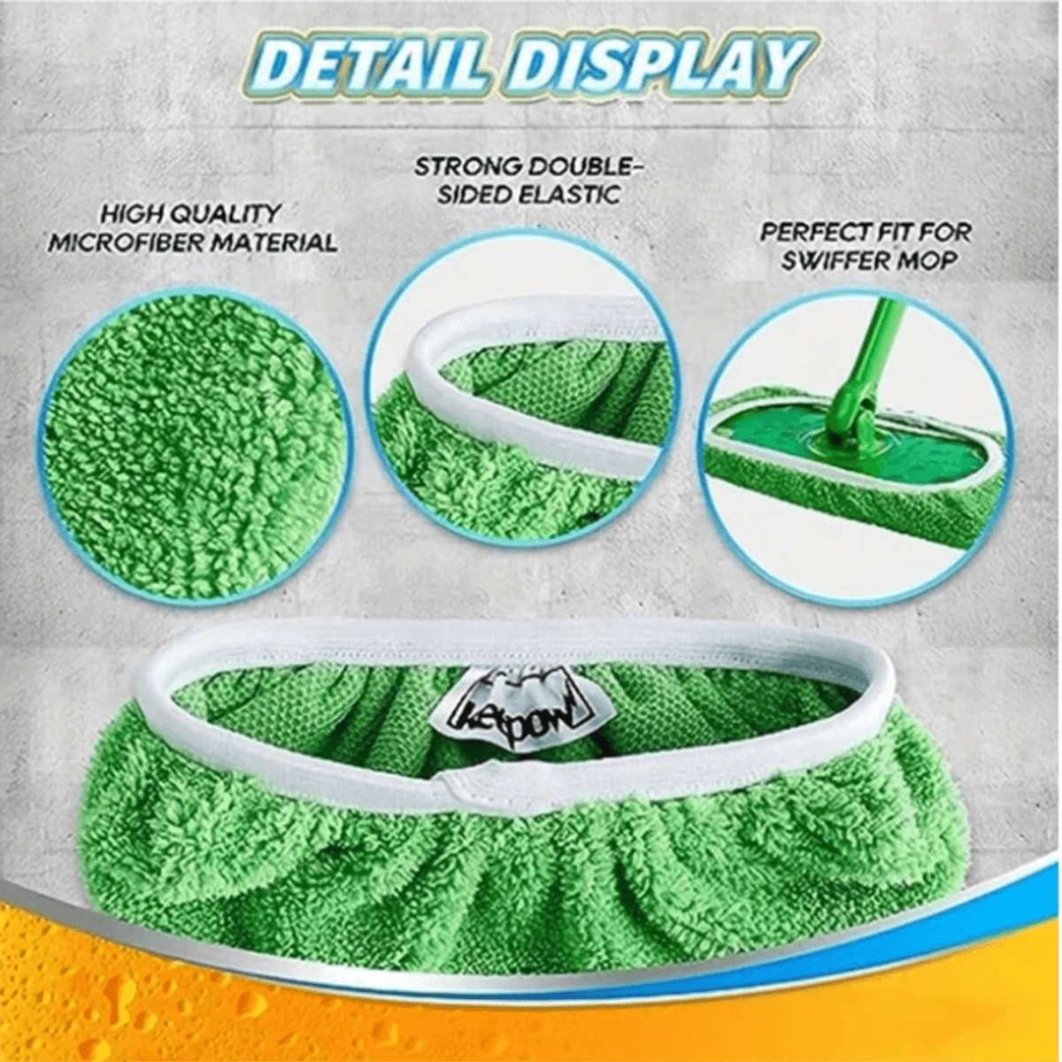 1pc/4pcs.8pcs Microfiber Mop Cloth, Replacement Mop Heads, Washable And ...