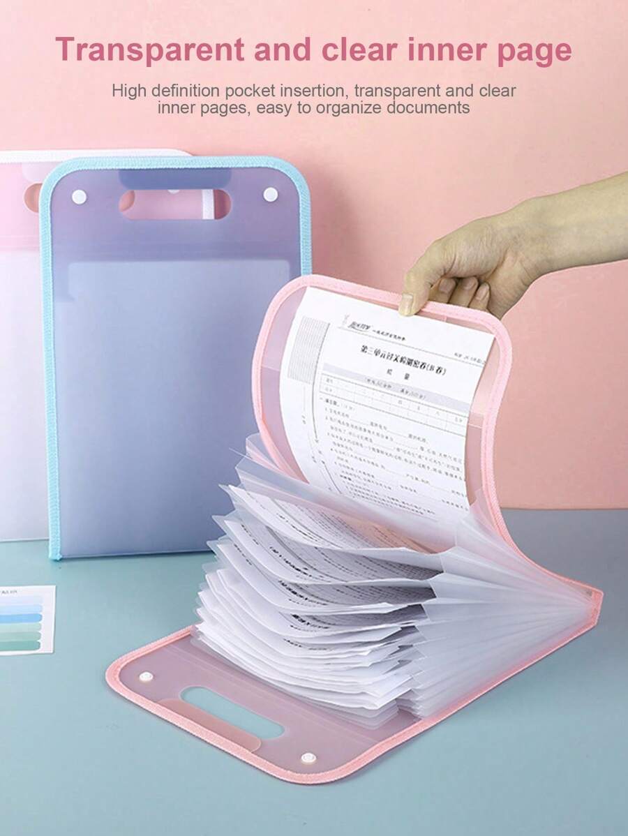 A4 Student File Folder Accordion Expanding File With Dividers, Subject ...