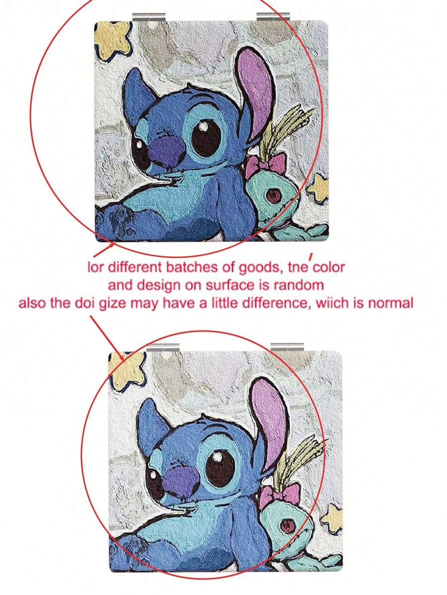 Disney Disney Folding Mirror Kawali Stitch Anime Characters Stitch ...