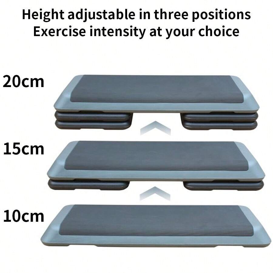 Adjustable Aerobic Stepper Workout Step With 4 Risers Fitness ...