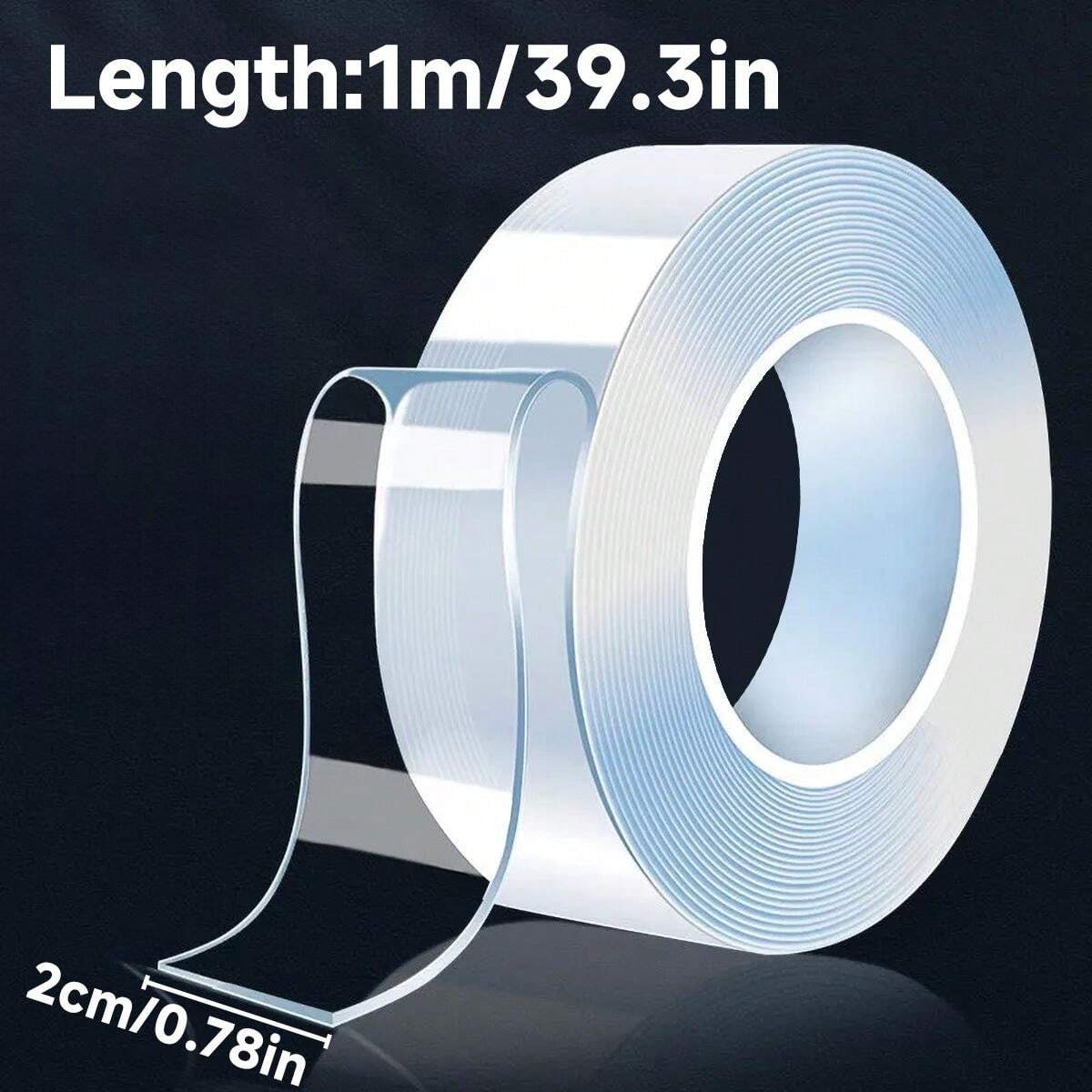 1 Roll 2cm X 1m Super Strong Waterproof Double Sided Tape: Heavy-Duty ...