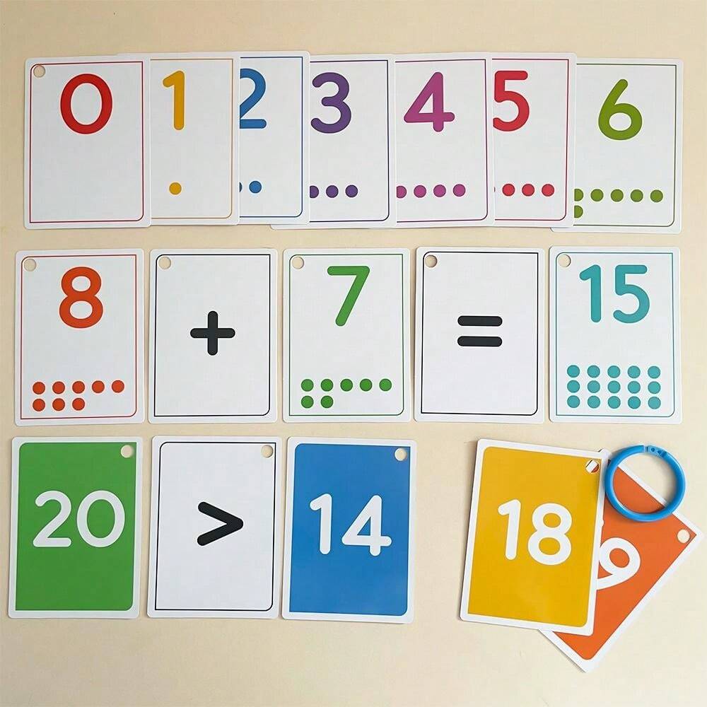 Multifunction 123 Numbers Flash Cards Math Flashcard For Learning ...