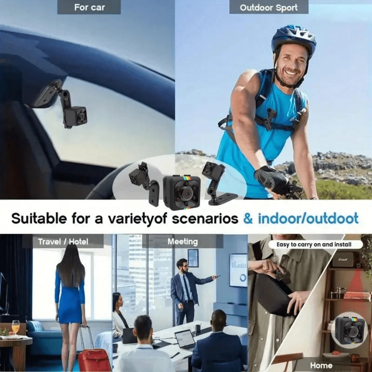 Mini Camera, 1080P Camera, Nanny Camera Full HD Night Vision Motion ...