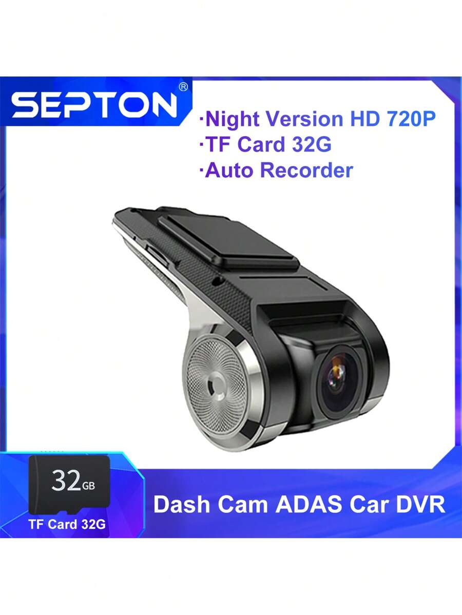 SEPTON 1pc SEPTON Car Recorder Dash Cam Night Version HD 720P Auto ...