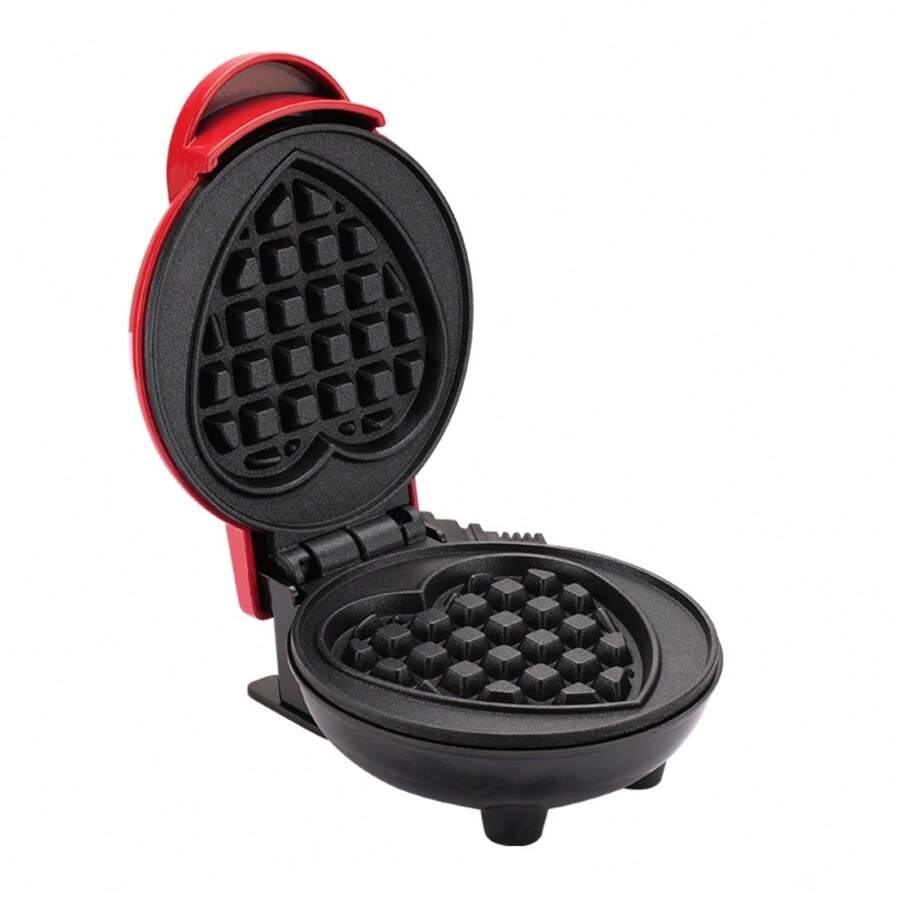 Mini Electric Waffles Maker Bubble Egg Cake Oven Breakfast Heart Shaped ...