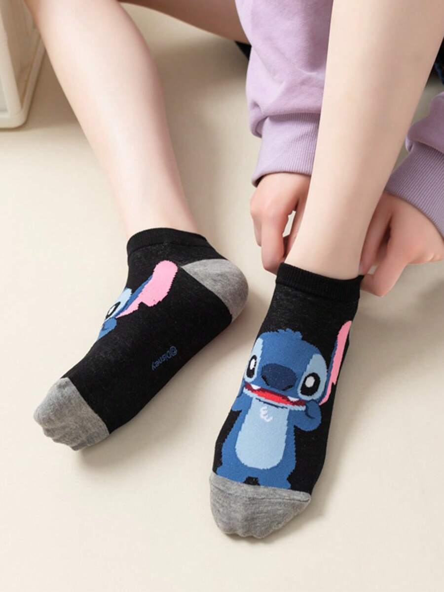 Christmas Decoration 5Pairs Random Styles Cartoon Socks Thin Breathable ...