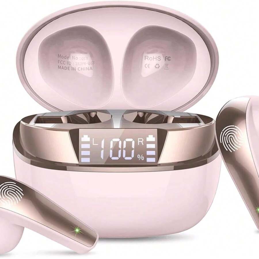 Nerunsa Wireless Earbuds, Bluetooth 5.3 Headphones In Ear With 4 ENC ...