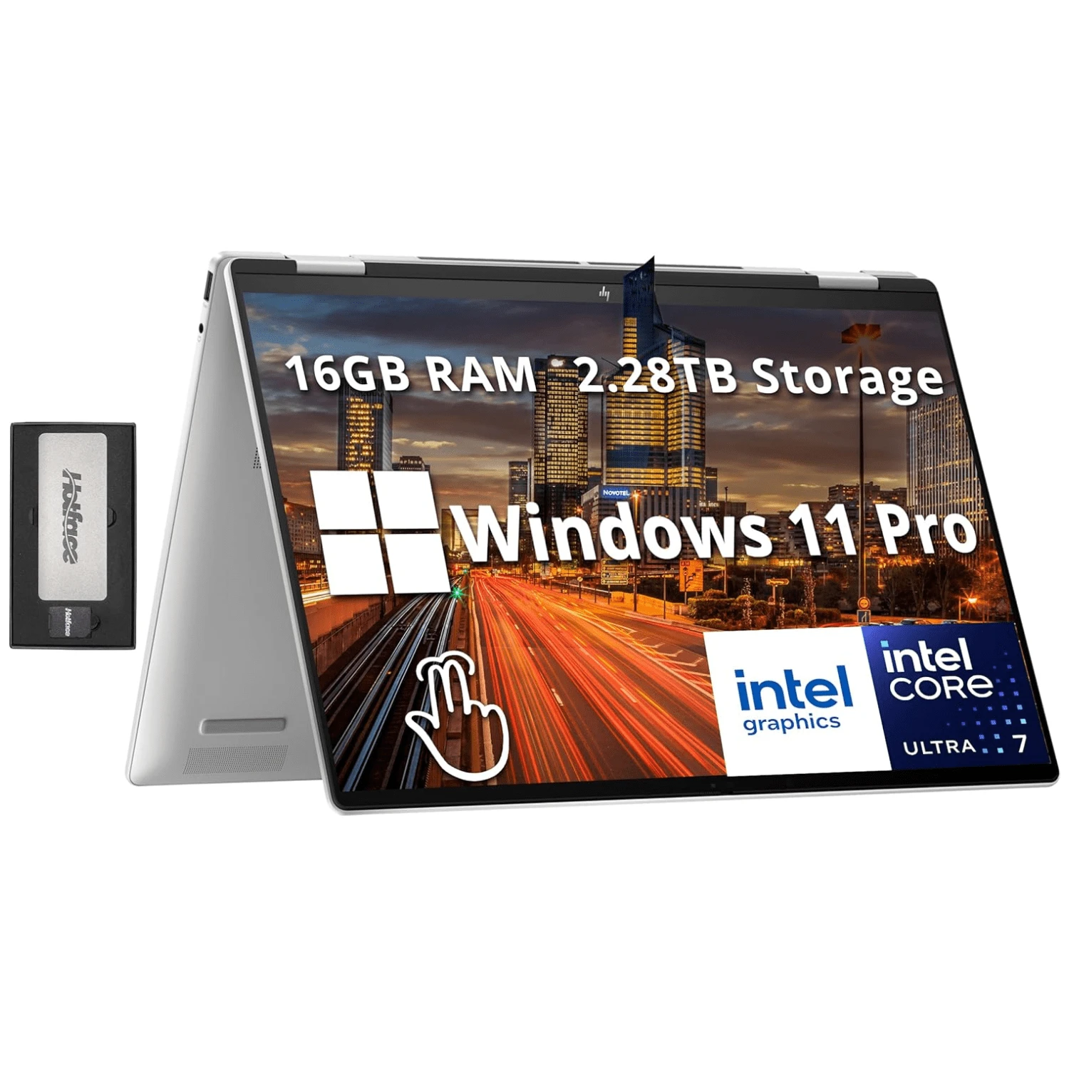 HP Envy X360 2-In-1 16" WUXGA Touchscreen Laptop, Intel Ultra 7 155U ...