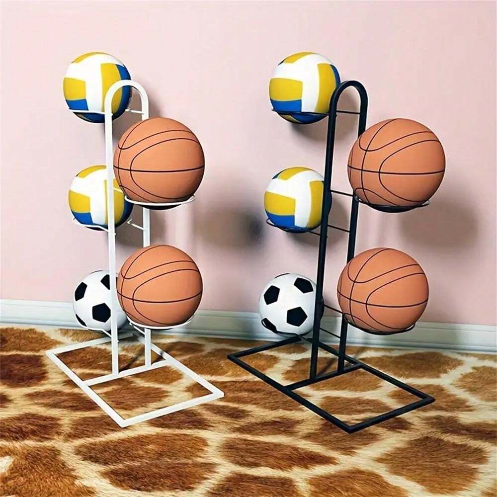 Five Layer Ball Storage Rack, Basketball Display Rack, Portable Outdoor ...