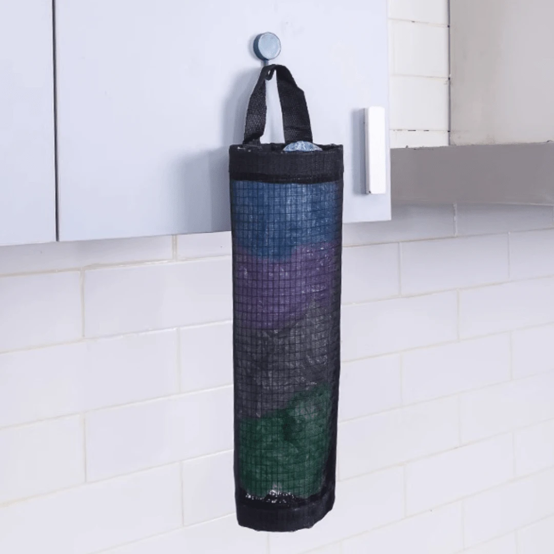 3/2/1pc Garbage Bag Storage Hanging Bag, Wall-Mounted Drawstring Shoe ...