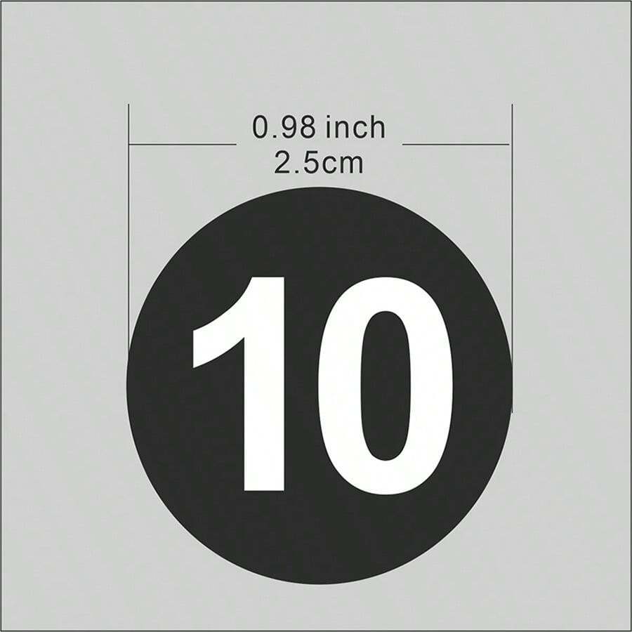 Waterproof Number Label Stickers, 15sheets, Continuous Numbering From 1 ...