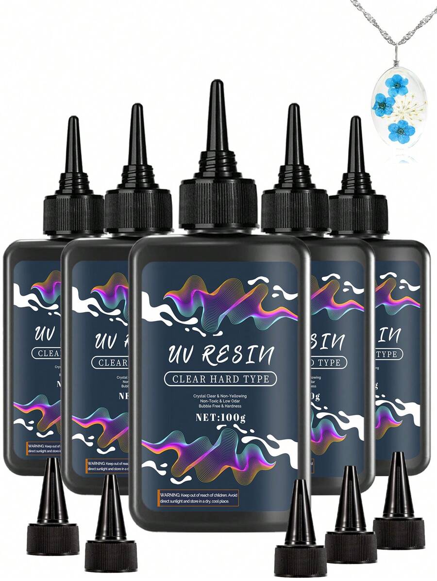 100-500g Low Viscosity Crystal Clear Thin UV Resin Kit, Quick-Curing ...