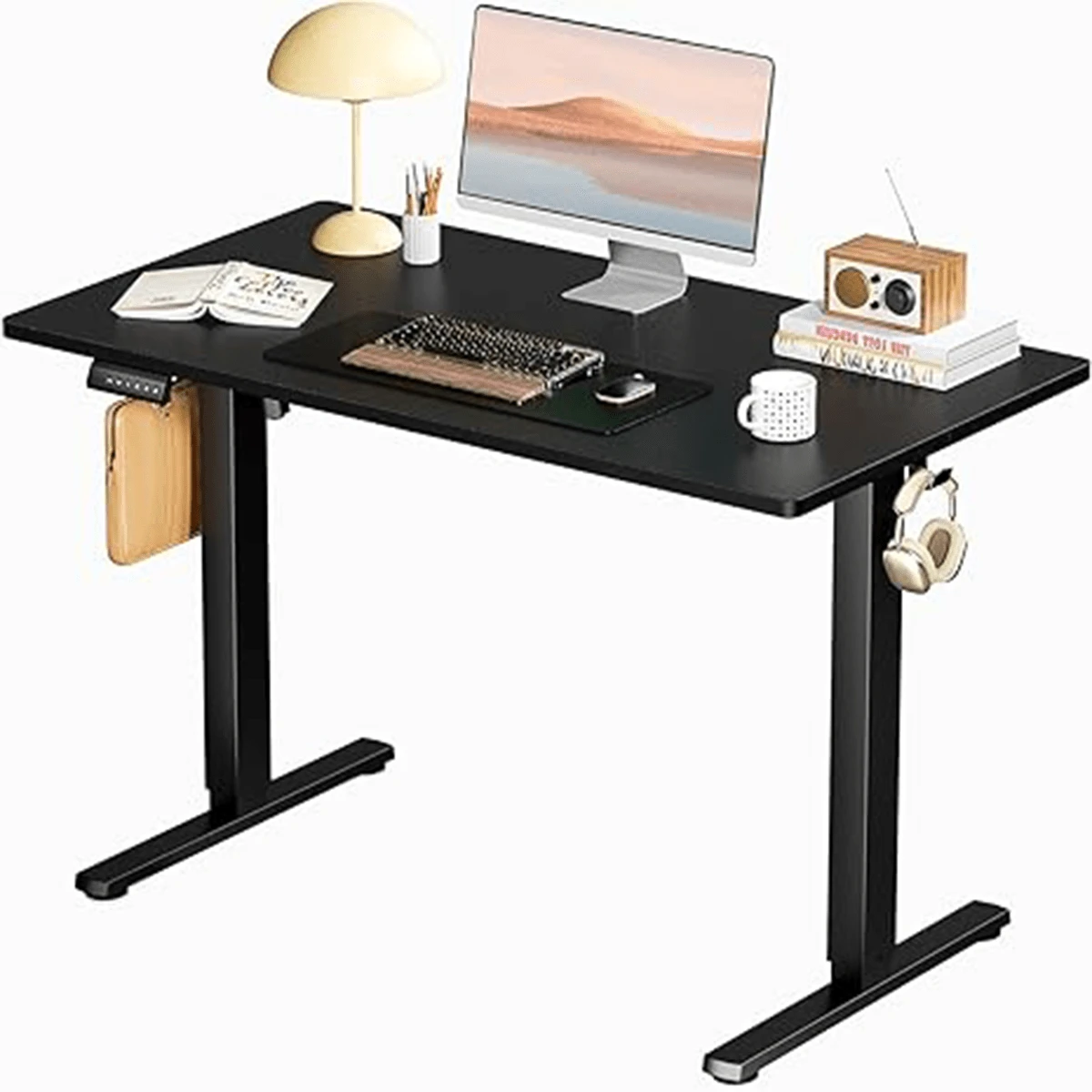 Standing Desk, Adjustable Height Electric Sit Stand Up Down Computer ...
