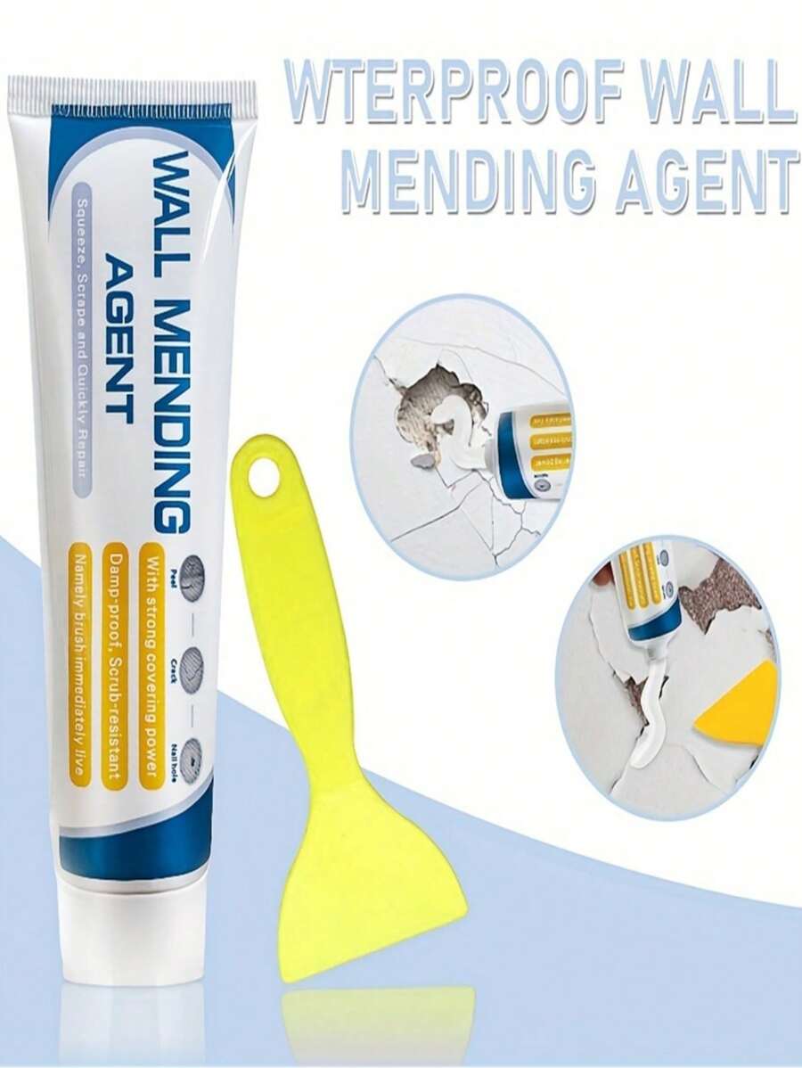 1 Set Wall Repair Compound With Putty Knife Universal Crack Filler Sealant Quick And Easy