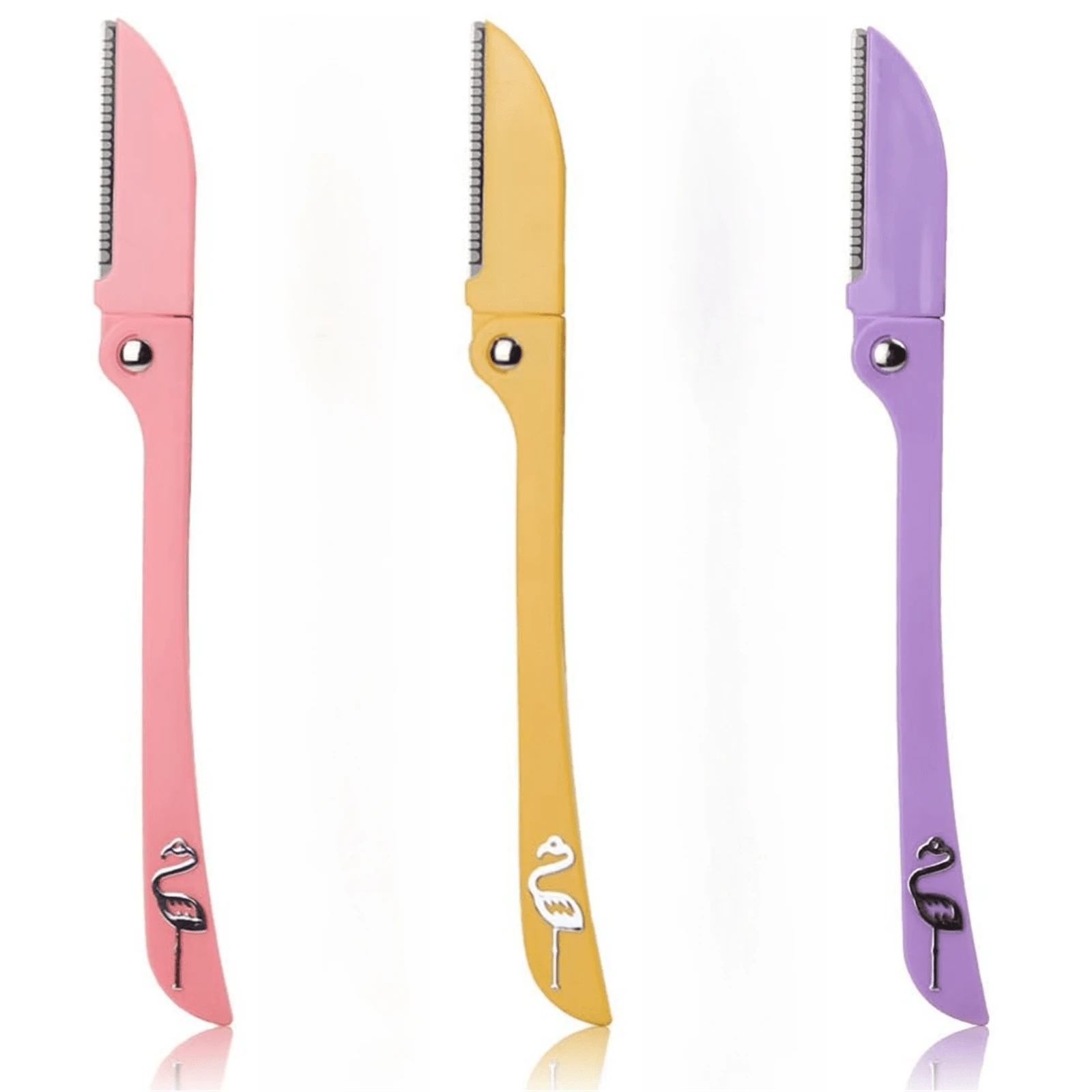 3pcs Foldable Skin Planing Tool Exfoliator Portable Face Shaper Eyebrow ...