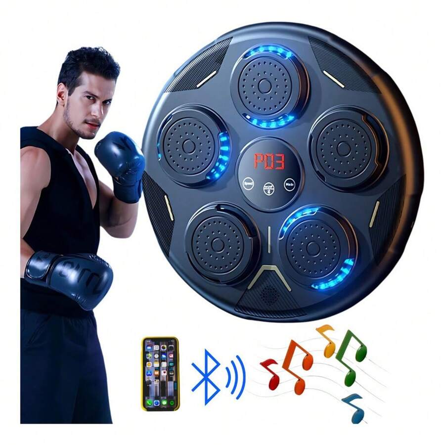 Máquina De Boxe Musical Bluetooth Recarregável De Parede Para Adulto e ...