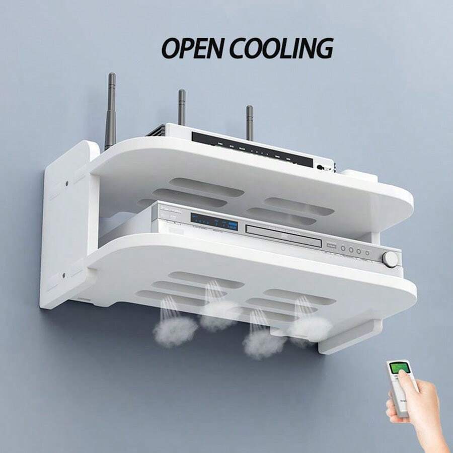 Caja de almacenamiento montada en la pared para router WiFi, caja de ...