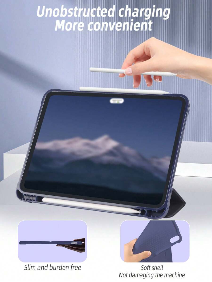 Custodia protettiva per iPad con slot per matita, compatibile con iPad ...