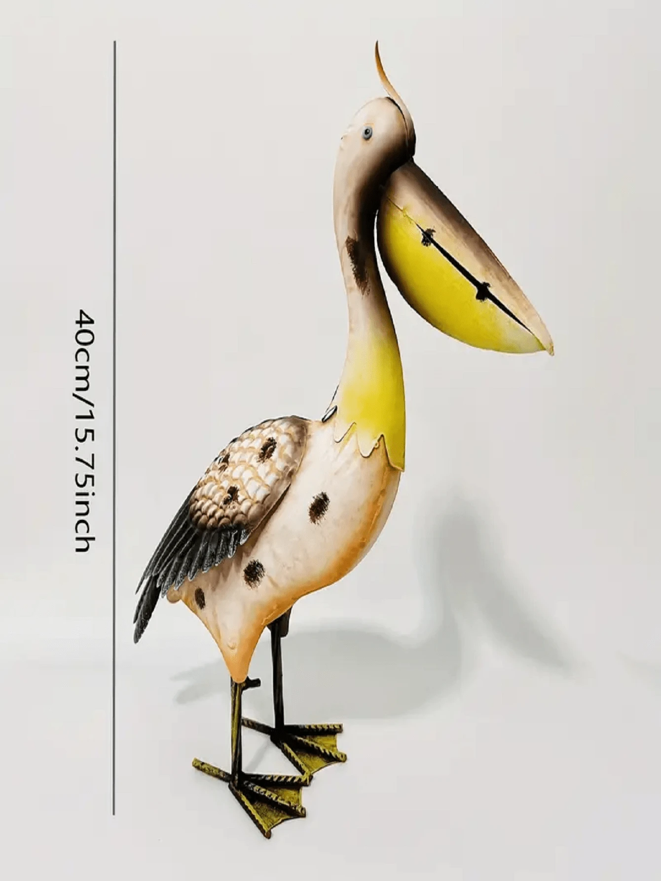 15inch Outdoor Indoor Home Lawn Garden Decor Coastal Pelican Statue ...