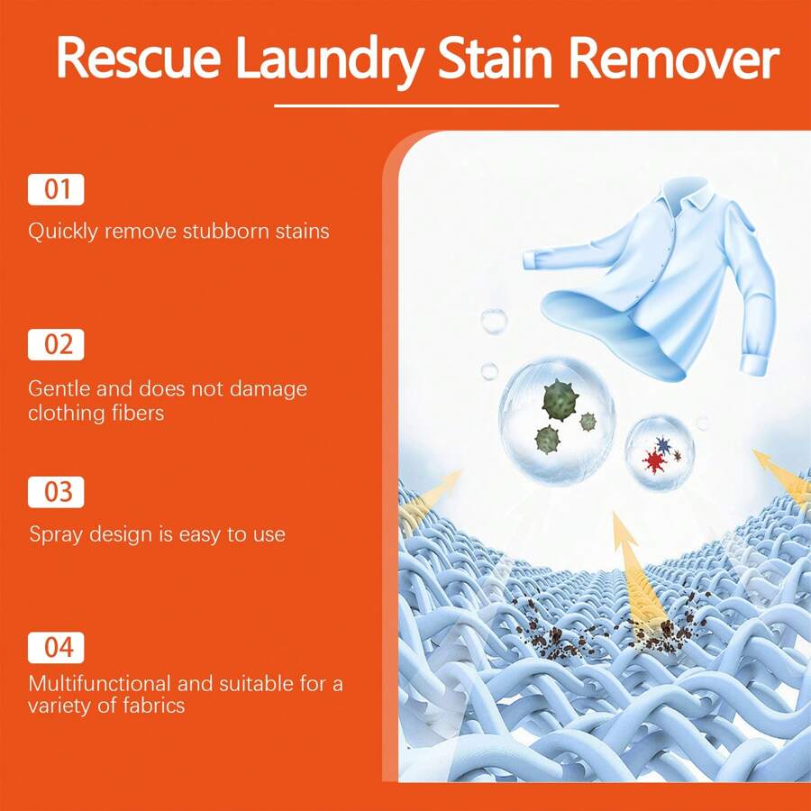Stain Removal Spray, White Clothes Stain Removal Cleaning Spray, Milk ...