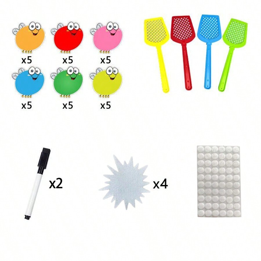 30pcs Fly Swat Game, Multiplication Mnemonic Symbols For Learning ...