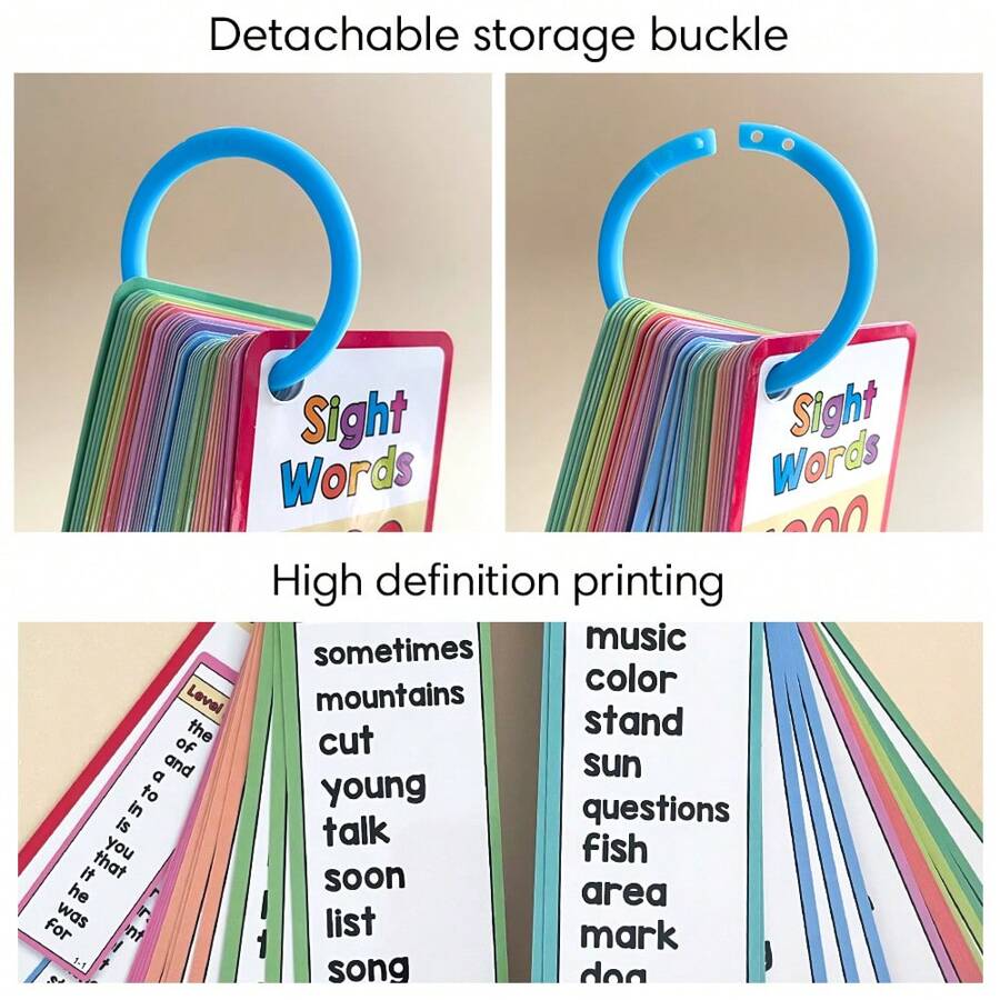 1000 English Sight Words Flashcards 41cards Dolch Sight Word Reading ...